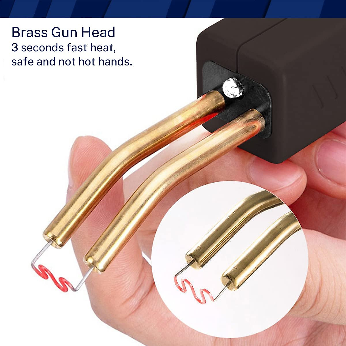 Allturn Plastic Welder,Plastic Welding Kit,Hot Staples for Car Bumper Repair and Plastic Products DIY Welding.(Red)