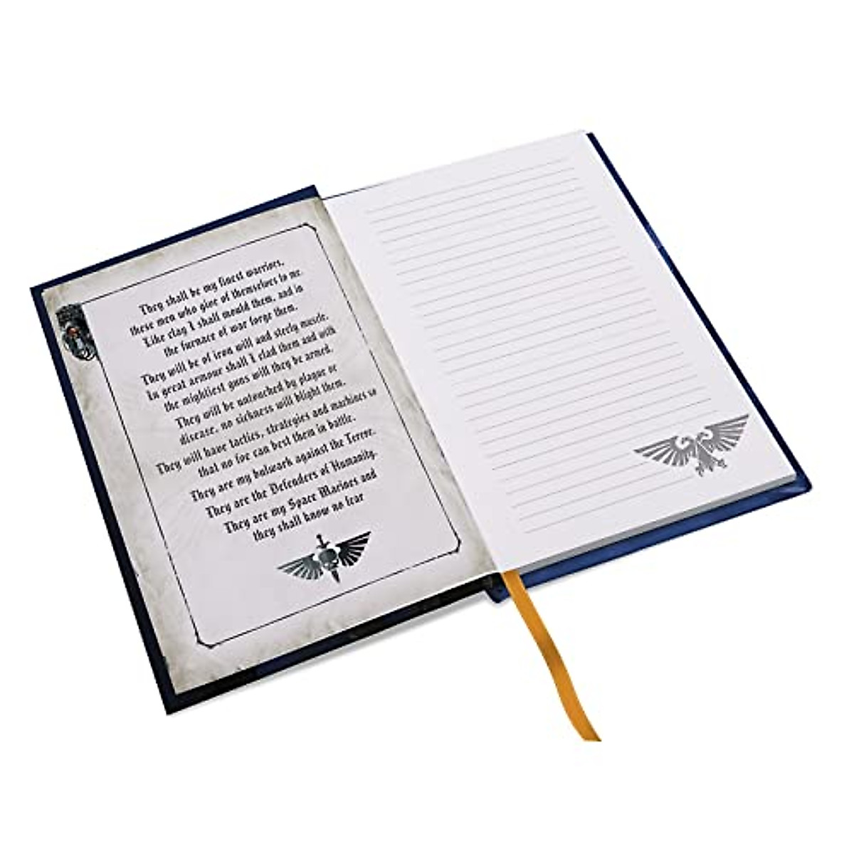 ABYSTYLE Warhammer 40K Ultramarines Hardcover Notebook 8.5" x 6" with 180 Lined Pages Office School Supplies Stationary Gift Office Product