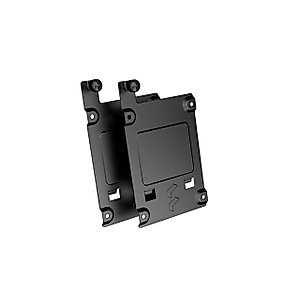 Fractal Design SSD Bracket Kit – Type B for Define 7 Series and Other Select Cases - Black (2-Pack)