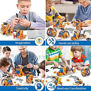 HISTOYE STEM Solar Robot Kit for Kids 6 7 8 9 10 11 12,Robotics for Kids Ages 8-12,12-in-1 Stem Projects for Kids,Gift Toys for 6 7 8 9 10 11 12 year old boys girls