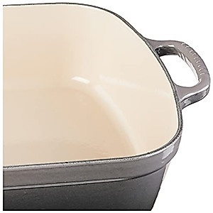 Le Creuset Enameled Cast Iron Signature Rectangular Roaster, 5.25 qt. (11.7" x 16.8") , Oyster