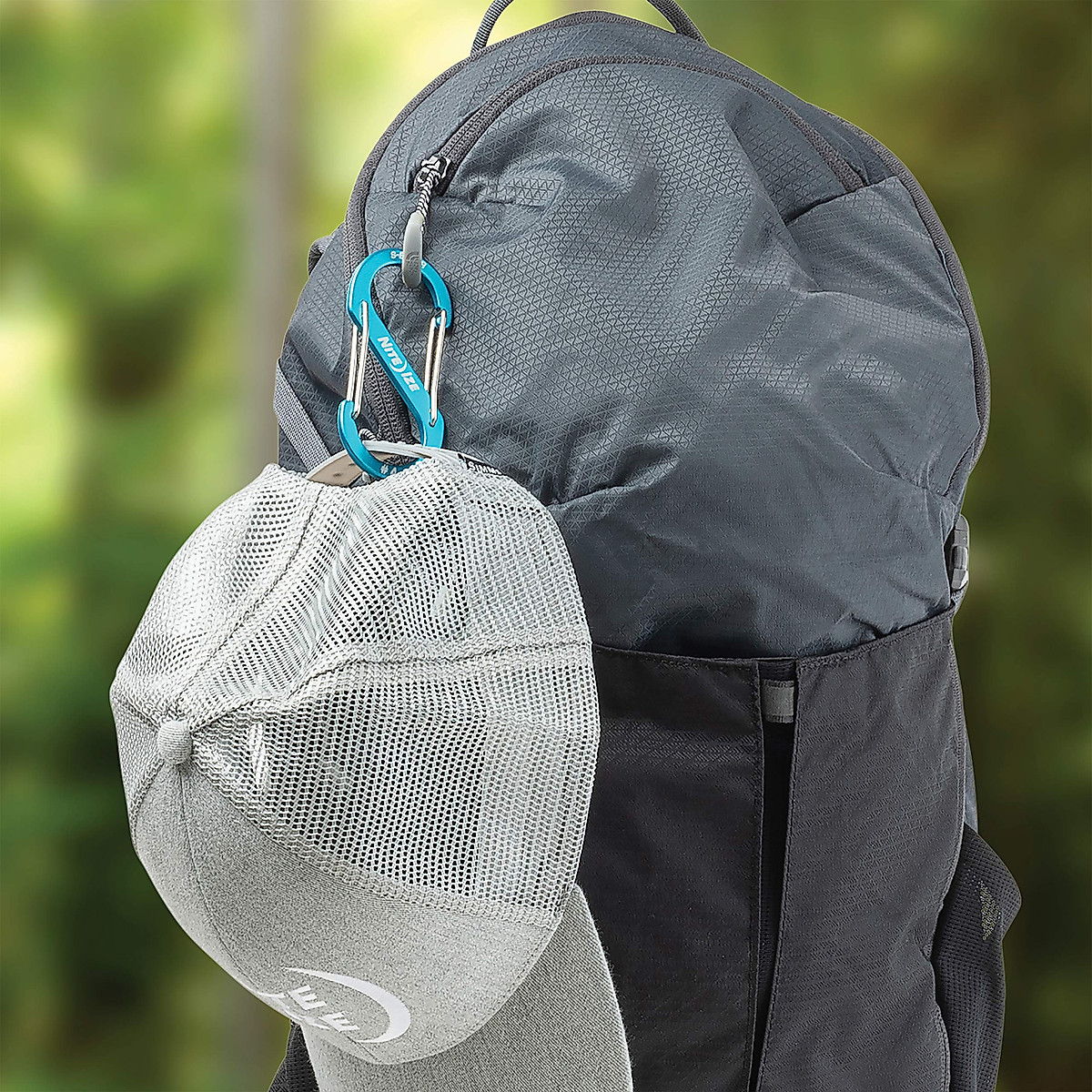 Nite Ize Dual Carabiner - Multiple S-Biner Sizes for Keys & Gear - Aluminum S-Biners for Car Keys, Keychains, & Camping Accessories - Size 2, Orange/Olive/Blue (3 Pack)