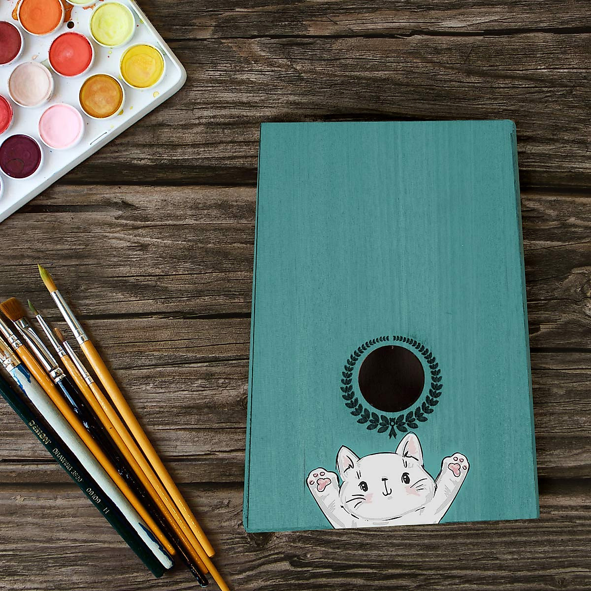 Kalimba DIY Kit 17 Key Make Your Own Kit with Manual Tools Tuner Hammer (MI2771)