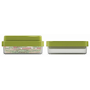 Joseph Joseph 81031 GoEat Compact 2-in-1 Lunch Box, Green