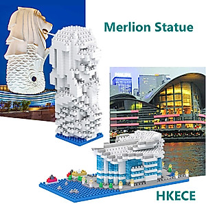 DoxiGlobal 10 in 1 Mini City Architecture Building Blocks Set Eiffel Tower/Taj Mahal/Big Ben/Leaning Tower of Pisa World Famous Collection Model KIts Construction Educational DIY Gift-4500pcs (10 Set)