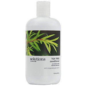 GREAT CLIPS Solutions Tea Tree Conditioner 12 fl oz | Tea Tree and Peppermint Oils | Detangle and Condition | For All Hair Types