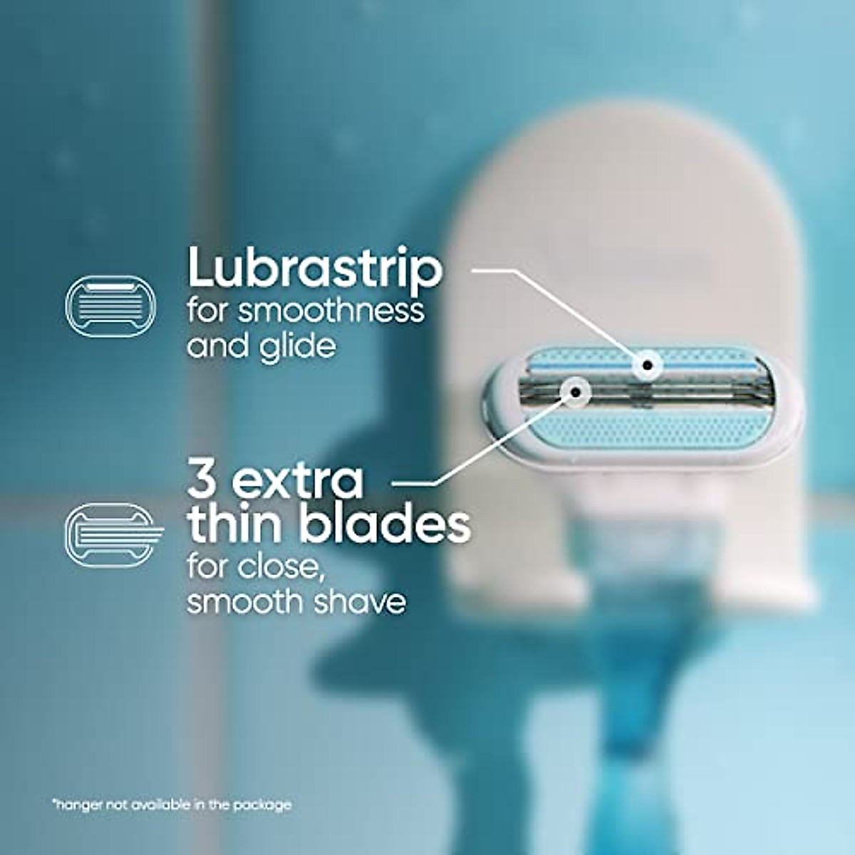 Gillette Venus Smooth Womens Razor Blade Refills, 8 Count, Lubracated to Protect the Skin from Irritation, Basic, 8 Count (Pack of 1)