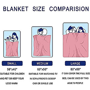 Blanket Warm Super Soft Throw Blanket Lightweight Cozy Bedding for Living Room Couch Sofa for All Season 50"x40"