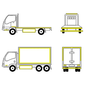 STARREY Reflective Tape 1 inch Wide 15 FT Long DOT-C2 High Intensity Fluorescent Yellow - 1 inch Trailer Reflector Safety Conspicuity Tape for Vehicles Trucks Bikes Cargos Helmets
