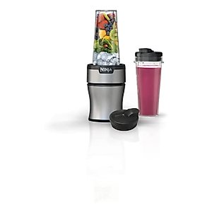 Ninja BN300 Nutri-Blender 900-Peak-Watt Personal Blender, 2 Dishwasher-Safe To-Go Cups (Renewed)