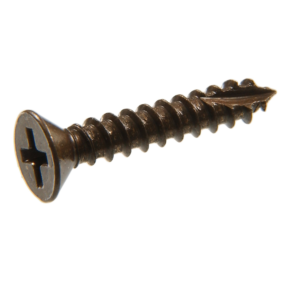The Hillman Group 45461 7-Inch x 1-1/4-Inch Flat Phillips Wood Screw, Antique Bronze, 20-Pack