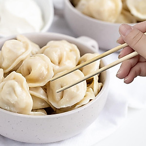 UEJYWUY 1000 Pairs 8 Inch Disposable Chopsticks, Separated Sleeved Individually Wrapped Disposable Bamboo Chopsticks, Bamboo Wooden Chopsticks for Noodles, Sushi, Asian Food