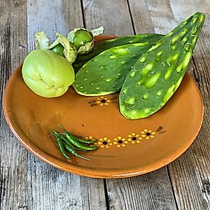 Ancient Cookware, Mexican Extra Large Clay Plate, 13.5 Inches