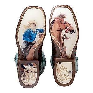 Tin Haul Ladies Gitchu A Good One Boots 7.5 B