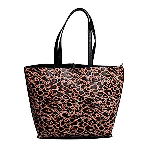 Versace Jeans Couture Reversible Signature Animal Print Large Shopper Tote for womens