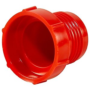 Caplugs PD-160 PD Series – Plastic Threaded Plug for Flared JIC Fittings, 200 Pack, Red LD-PE, Thread Size 1-5/16"-12 Open End Protection, Leak Prevention, Automotive, Hydraulic Systems (99191190)