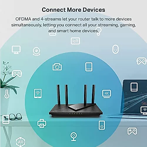TP-Link AX3000 WiFi 6 Router – 802.11ax Wireless Router, Gigabit, Dual Band Internet Router, VPN Router, OneMesh Compatible (Archer AX55)