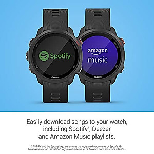Garmin 010-02120-20 Forerunner 245 Music, GPS Running Smartwatch with Music and Advanced Dynamics, Black
