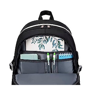 Teecho Waterproof Backpack Set for Teen Girls Cute Backpack Purse for Women Weeken Travel Rucksack Black