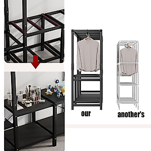 YETINGSHOP Heavy Duty Free Standing Closet Organizer, Extra Large Closet Organizer, Freestanding Closet Organizer with Shelves