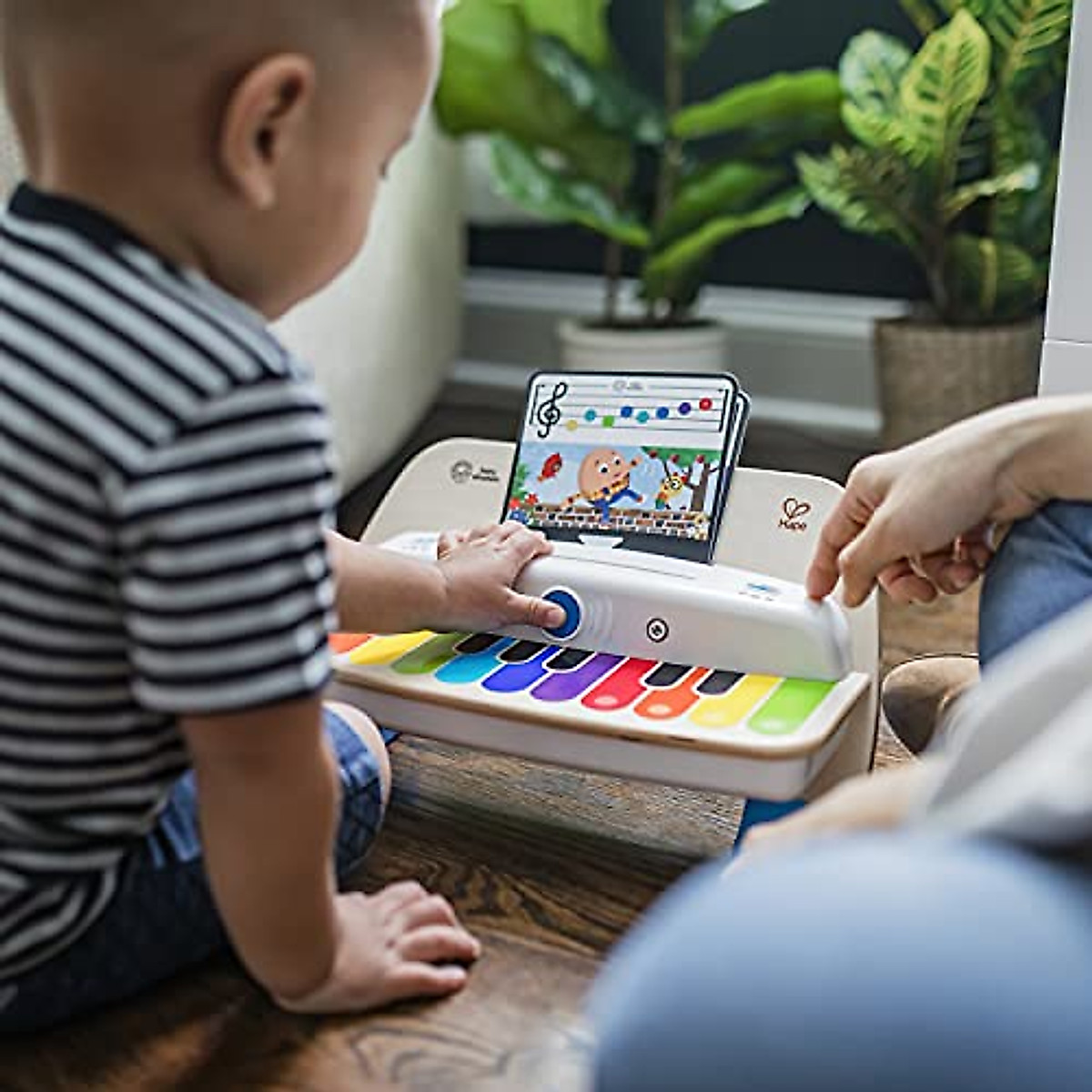 Baby Einstein Together in Tune Piano​ Safe Wireless Wooden Musical Toddler Toy, Magic Touch Collection, Age 12 Months+