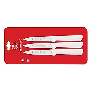 Mundial SCW0547-4 4-Inch Paring Knife Collection, Set of 3, White