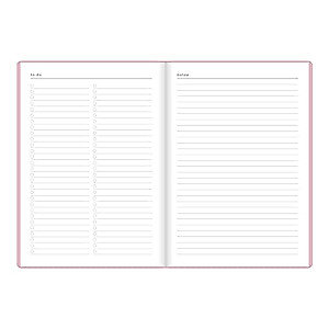 Letts of London Inspire Academic Weekly/Monthly Planner, August 2023 to July 2024, Week-to-View, Sewn Binding, Multilingual, A5 Size, 8.25" x 5.875", Pink (C031388-24)