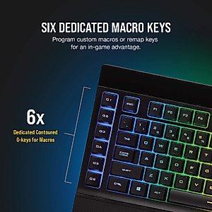 CORSAIR K57 RGB Wireless Gaming Keyboard - <1ms response time with Slipstream Wireless - Connect with USB dongle, Bluetooth or wired - Individually Backlit RGB Keys, Black