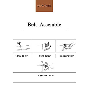 CHAOREN Mens Belts Leather Ratchet 2 Pack - Mens Dress Belt for Dress Pants(32mm)