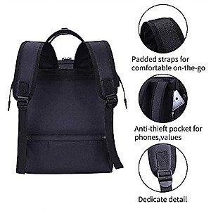 Breast Pump Bag Backpack, GOGOSO Pumping Bags with Cooler for Work Mom Breast Pump Carrying Diaper Bag Baby Shower Gifts（No Include Ice Pack）