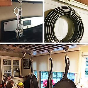 DIYMAG Swivel Swing Magnetic Hooks,Strong Heavy Duty Neodymium Magnet Hooks - Great for Your Refrigerator and Other Magnetic Surfaces - Pack of 6