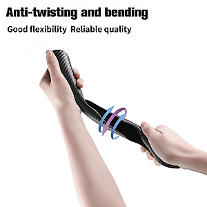 Amiss Car Carbon Fiber Anti-Skid Steering Wheel Cover, Segmented Steering Wheel Protector, Butterfly Cover, Universal 99% Car Wheel Cover Protector, Car Interior Accessories (Black)