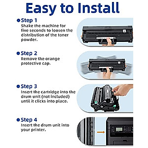 Compatible Toner Cartridge with CHIP for Samsung MLT-D111S MLT-D111L Yield Up 2K to Use with Samsung Xpress SL-M2020W M2020W SL-M2070FW M2070FW SL-M2070W M2070W Laser Printer (Black 2Packs)