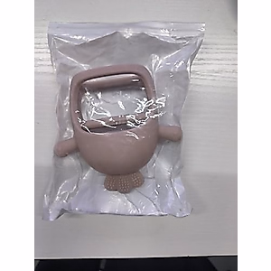 AIXMEET Baby Teething Toys, Soft Silicone Baby Teether Toys for 0-6 Months, Anti-Drop Hand Wrist Wearable Teether, Chew Toys for Sucking Needs, Baby Mitten Teether for Soothing Sore Gum,Pink