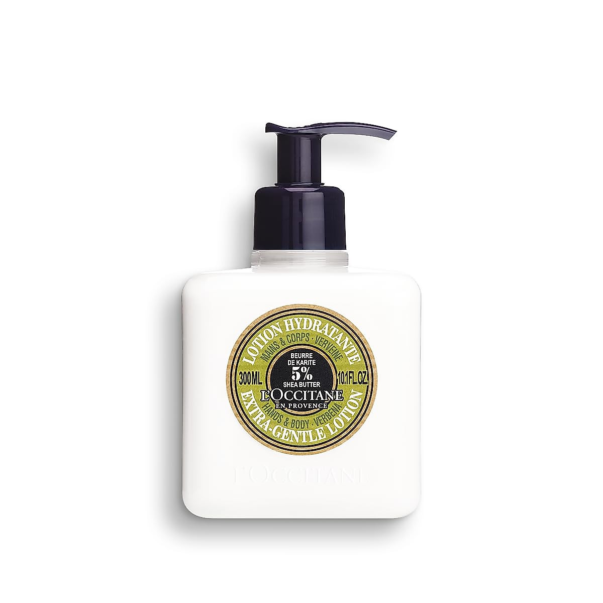 L'Occitane Shea Butter Hands & Body Verbena Extra-Gentle Moisturizing Lotion, 10.1 Fl Oz