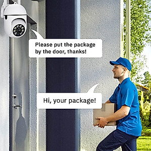 MORESEC Outdoor Security Cameras, Wireless WiFi Light Bulb 1080P Dome Surveillance Cameras 360° View Full-Color Night Vision 2.4GHz WiFi Cameras for Home Security, Easy Installation #ZZ