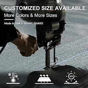 SUNNY GUARD Sun Shade Sail 10'X10'X13' Triangle Sand UV Block Sunshade for Backyard Yard Deck Patio Garden Outdoor Activities and Facility(We Make Custom Size)