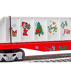 Lionel Mickey & Friends Christmas Flatcar with Girders, O Gauge