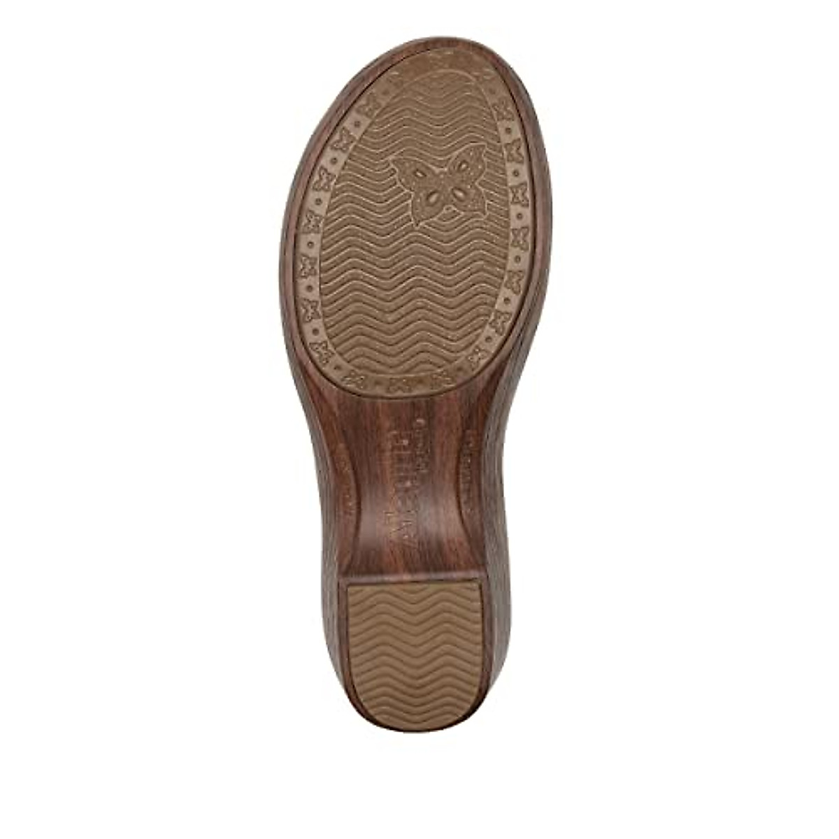 Alegria Women's Summer Roman Candle Teal Leather Wedge Sandal 9.5-10 M US