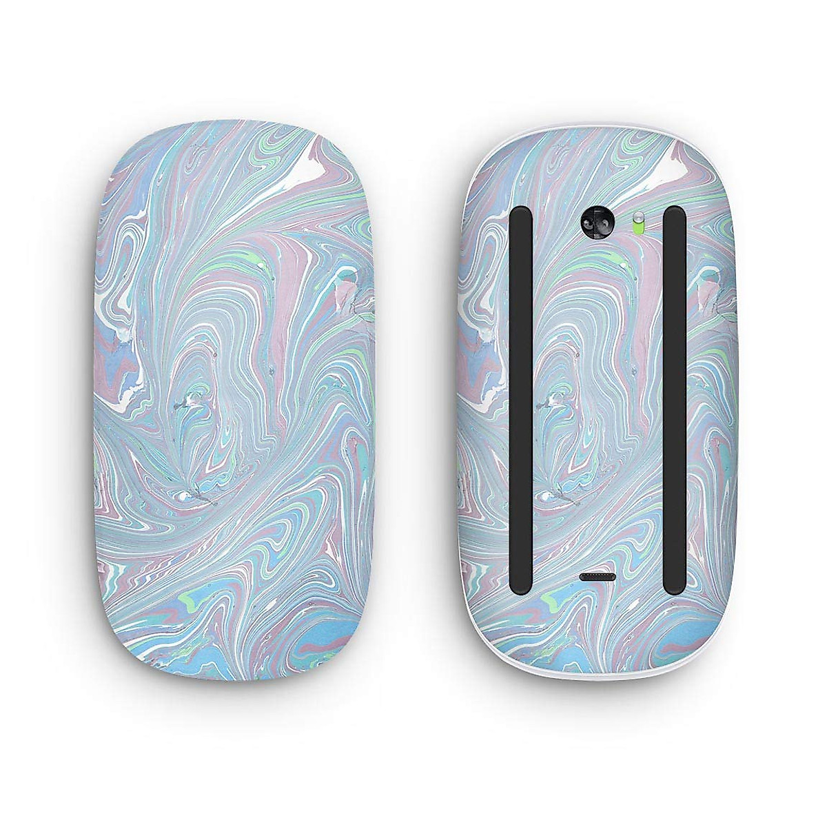 Design Skinz Marbleized Swirling Color Passion Vinyl Decal Compatible with The Apple Magic Mouse 2 (Wireless, Rechargable) with Multi-Touch Surface
