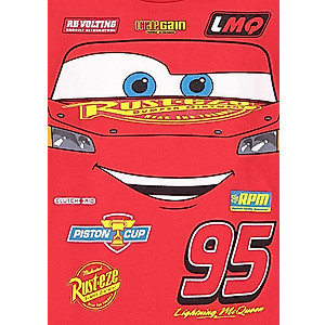 Disney Pixar Cars Lightning McQueen Tow Mater Toddler Boys 3 Pack Graphic T-Shirts Multicolor 5T