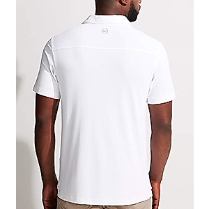 vineyard vines Men's Edgartown Short Sleeve Pique Polo, White Cap, XX-Large