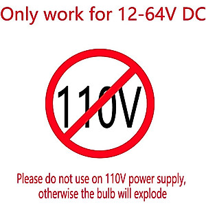 ANYPOWK 12V Low Voltage LED Light Bulbs - Daylight 3W(Only for 12-36V), Pack of 6