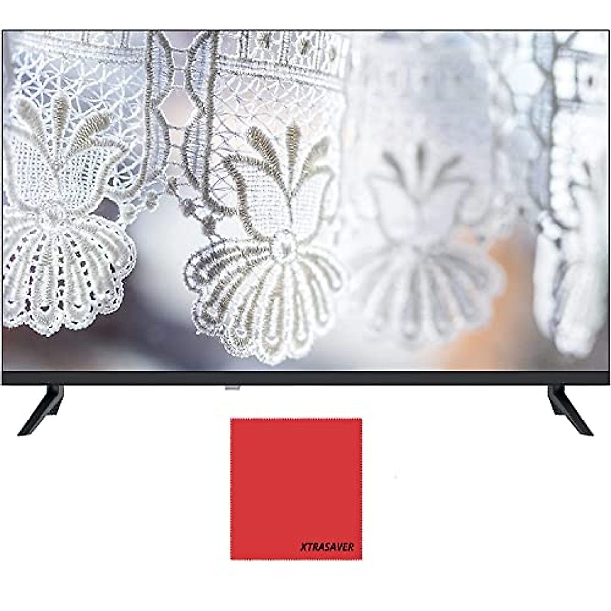 Sansui 32-Inch 720p HD LED Android Smart TV (S32V1HA) with Built-in HDMI, USB, High Resolution, Digital Noise Reduction, Dolby Audio, Thin Frame Design with Xtrasaver Large Microfiber Cleaning Cloth