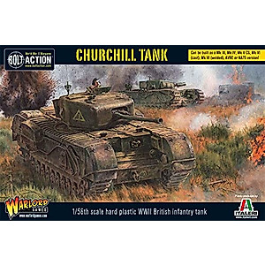 Bolt Action Churchill Infantry Tank 1:56 WWII Military Wargaming Plastic Model Kit