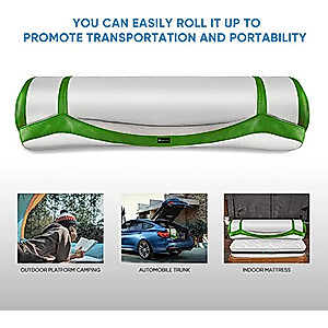 FLEXPEDIC 2 Inch Mattress Topper Twin, Green Tea Infused Memory Foam Mattress Topper, Double Sides Cooling Mattress Pad, Pressure Released Mattress Topper with Non-Slip Ventilated Soft Fabric Cover