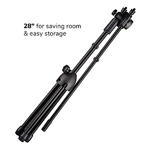 AW 4-Pack Adjustable Microphone Stand Boom Arm Mic Mount Quarter-turn Clutch Tripod Holder Audio Vocal Singing Speech Stage Outdoor Activities Stage