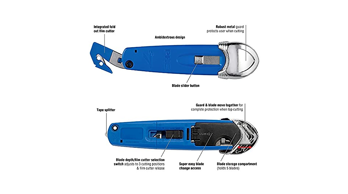 Pacific Handy Cutter S7: Safe 3-in-1 Utility Knife