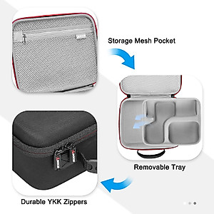 RLSOCO Case for Shure SM7B Dynamic Vocal Microphone & Shure MV7+ / MV7X / MV7 Podcast Dynamic Microphone (Black)