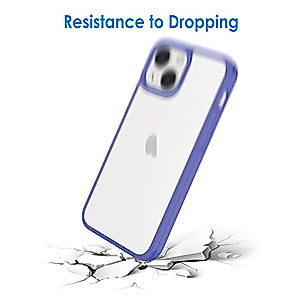 JETech Case Compatible with iPhone 13 Mini 5.4-Inch, Shockproof Phone Bumper Cover, Anti-Scratch Clear Back (Purple)